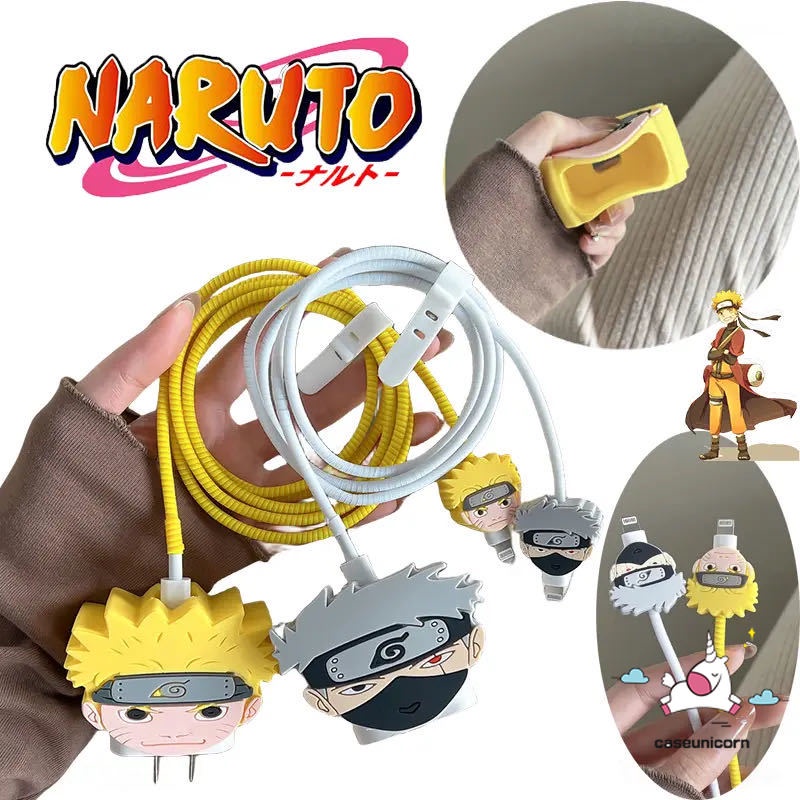 USB Cable Protector Compatible Case For Apple 18W/20W Cartoon Boy Anime ...