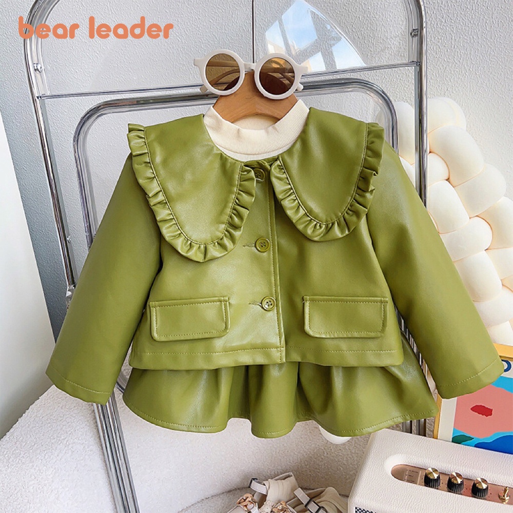 Bear Leader Solid Color Girls Sets New Spring Autumn Polo Button Pu ...
