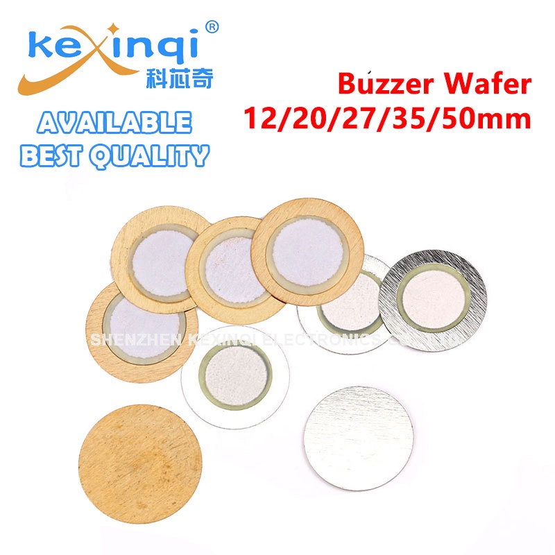 10-20pcs Piezoelectric Piezo Ceramic Wafer Plate Buzzer Dia 12/20/27/35/50mm For Loudspeaker ...