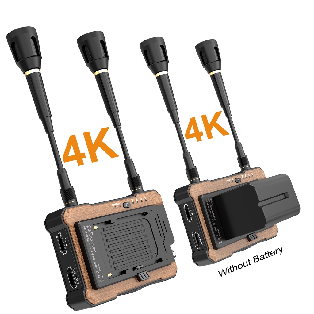 4K Wireless HDMI Extender Transmitter and Receiver 200m Display Adapter ...