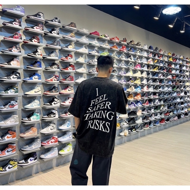 I FEEL SAFER TAKING RISKS OVERSIZED TEE (RHAND RHELLE COLLECTION ...