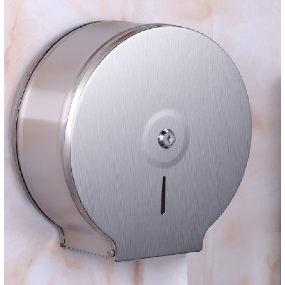 A Wall-mounted Paper Organizer Bathroom Stainless Steel Big Tissue Rack ...