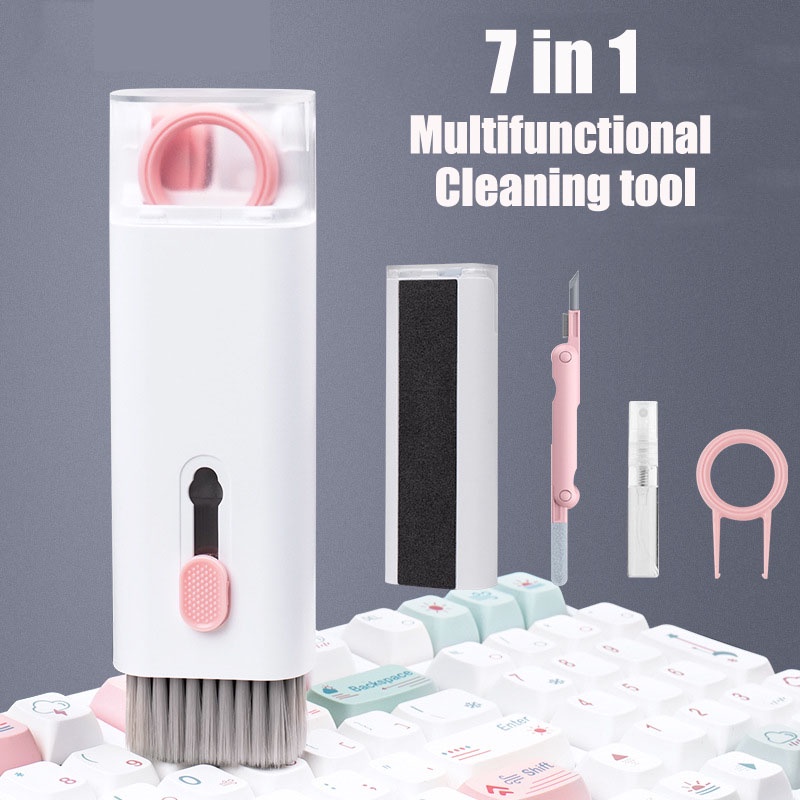 7 in 1 Computer Keyboard Cleaner Brush Kit Earphone Cleaning Pen For ...