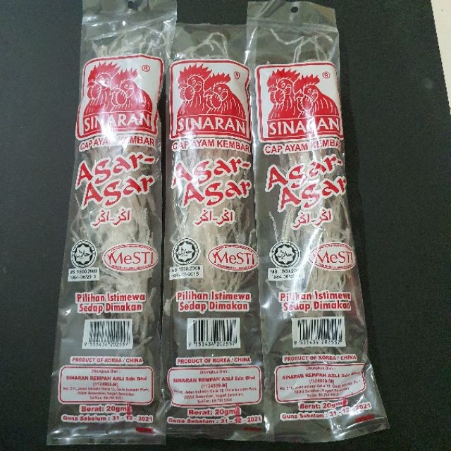 Sinaran CAP Twin Chicken AGAR AGAR AGAR 18GM | Shopee Philippines