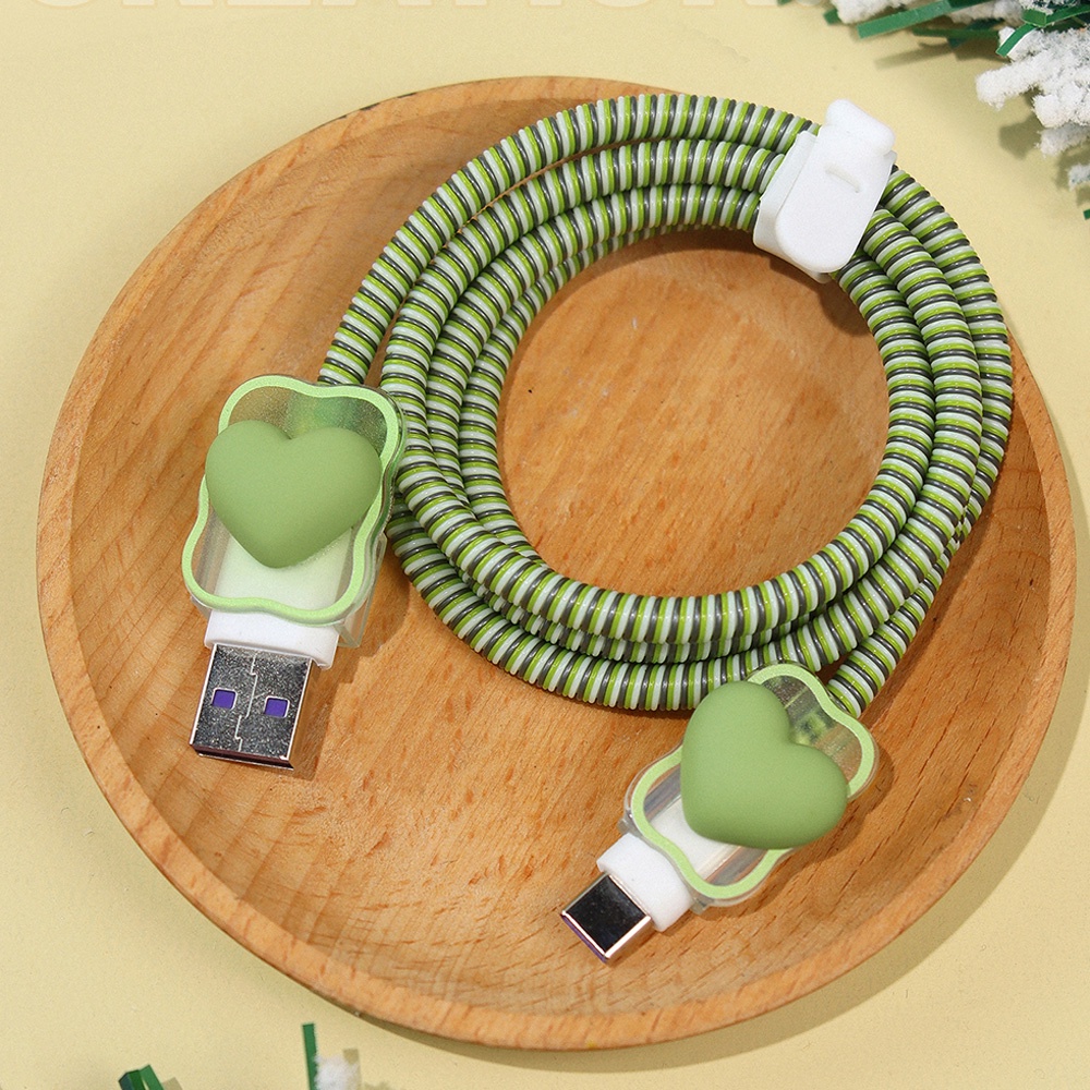 Charger Protector Cable Organiser for Apple 18 20w Wave Border Love ...