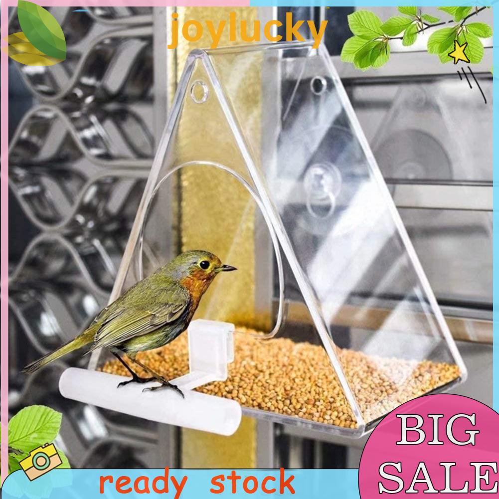 Bird Cage Feeder Acrylic Pet Bird Food Container Transparent for Indoor ...