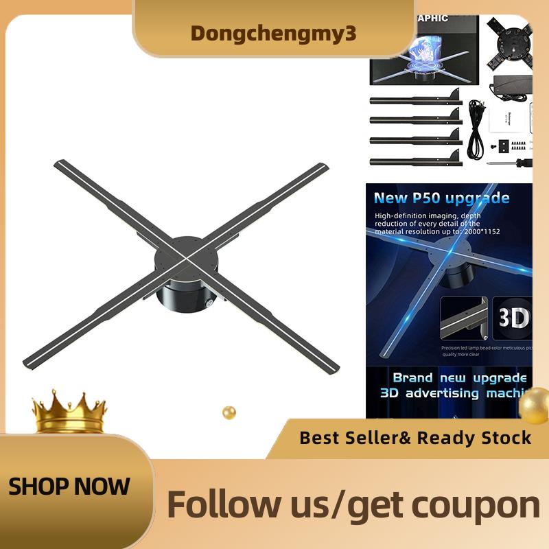 [ready stock] 3D Hologram Projector Wifi App Control Led Display Sign Logo Hologram Fan Wall ...