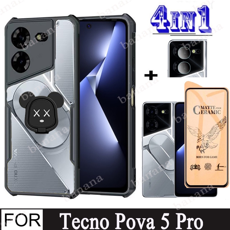 4in1 Tecno Pova 5 Pro 5G Shockproof Phone Case for Tecno Pova Neo 3 2 4 ...