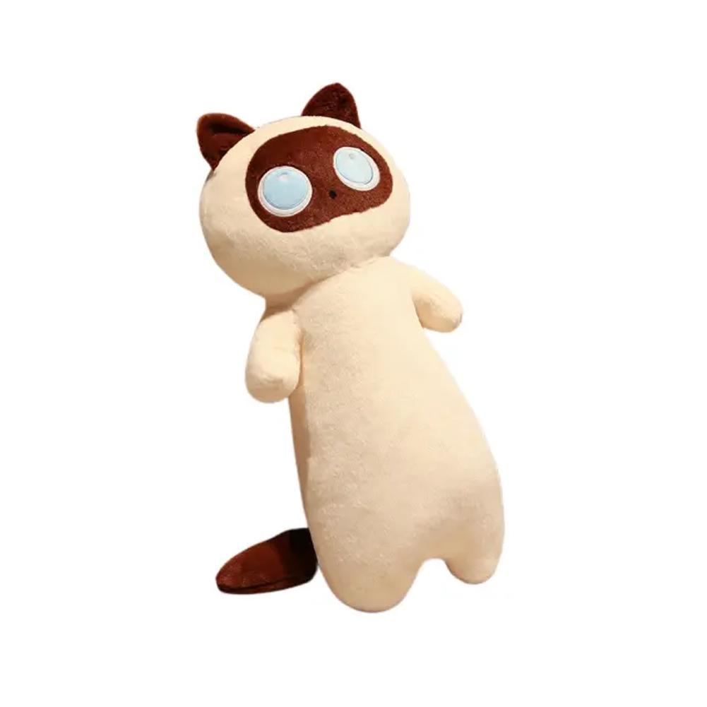 Cartoon Cat Doll Cute Plushie Plush Soft Cat Animal Black Stuffed ...