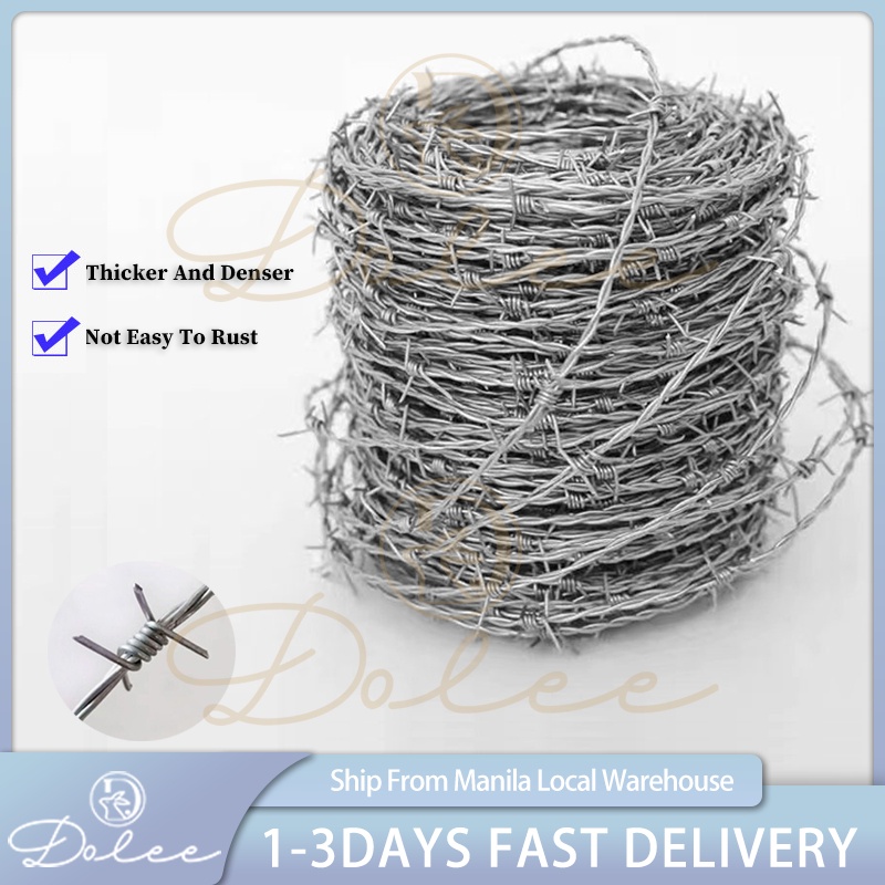 (COD) 50 /100Meters Barbed wire fence anti-climb steel sharp razor ...