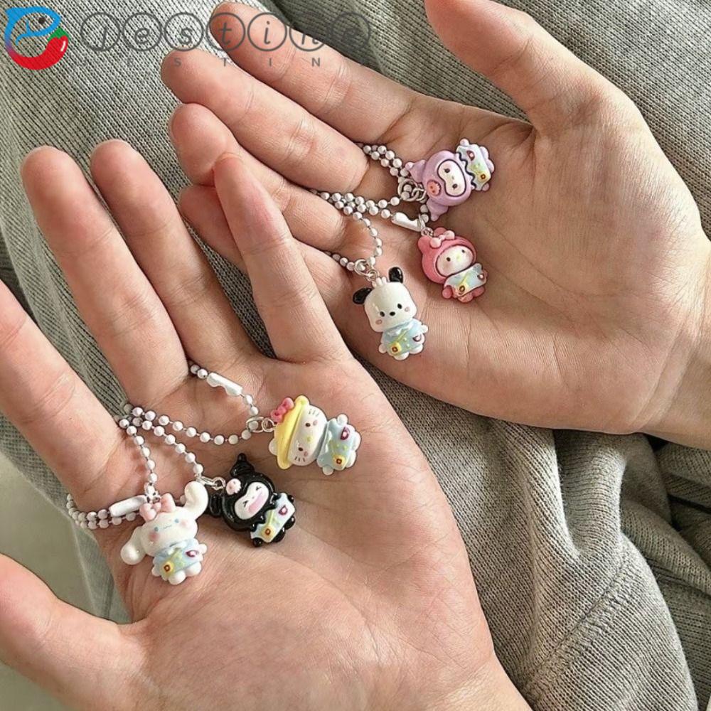 JESTINE Kuromi Keychain, My Melody Pompom Purin Cinnamoroll Pendant ...