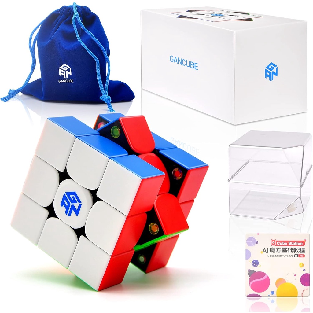 GAN 356 M Cube Magnetic Speed Cube,3x3x3 Smooth and Fast Magic Cube ...