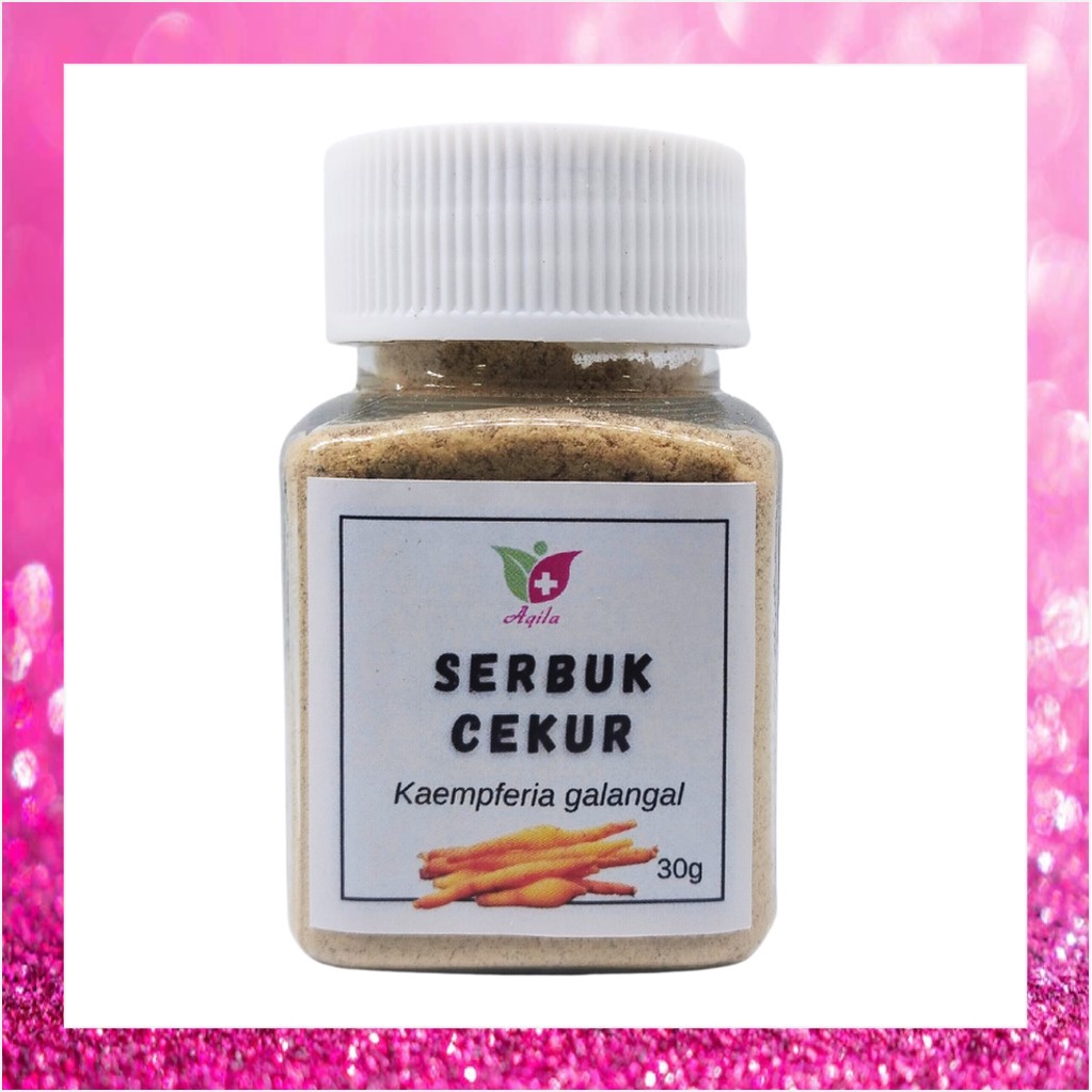 Cekur powder in a bottle (30g) Kaempferia galanga, kencur, aromatic ...