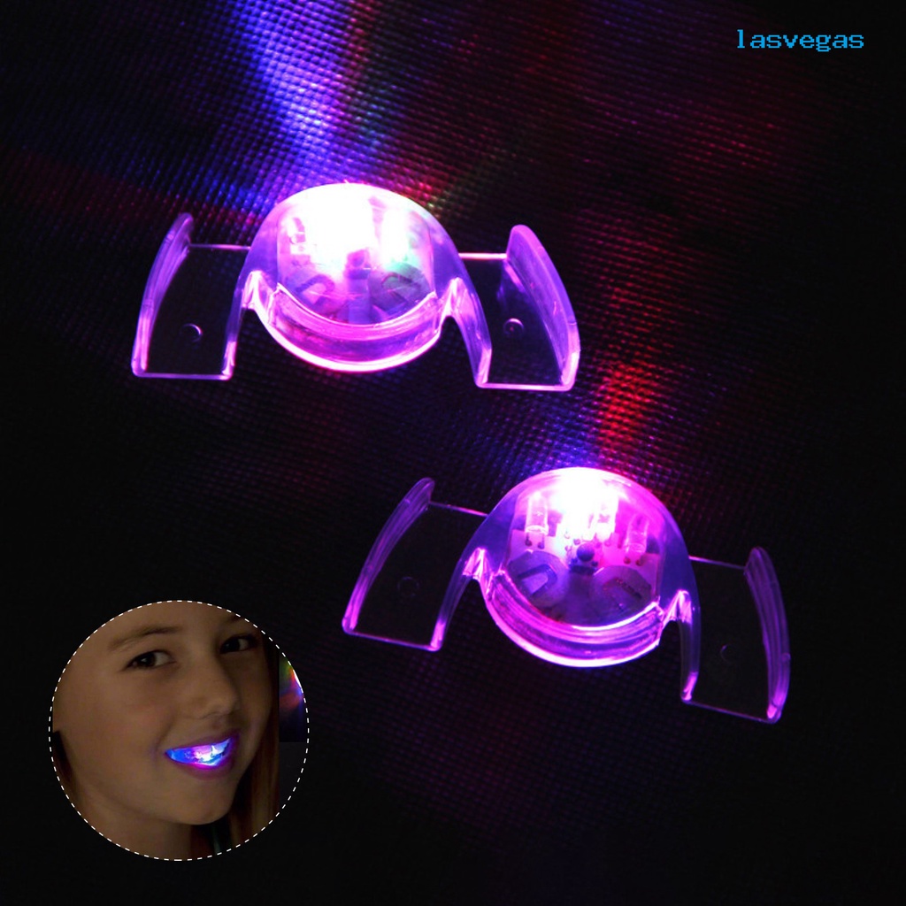 LPH Flashing Teeth Brace Luminous Transparent Halloween LED Light Up ...