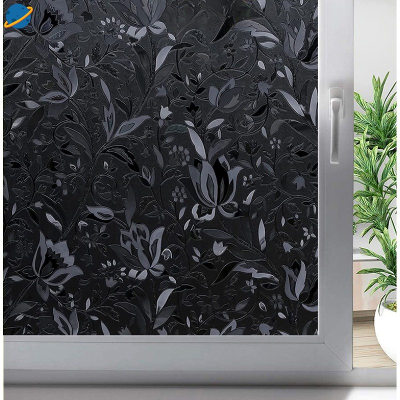 Window Total Blackout Sticker Film Privacy Tinted Glass Sticker Room ...