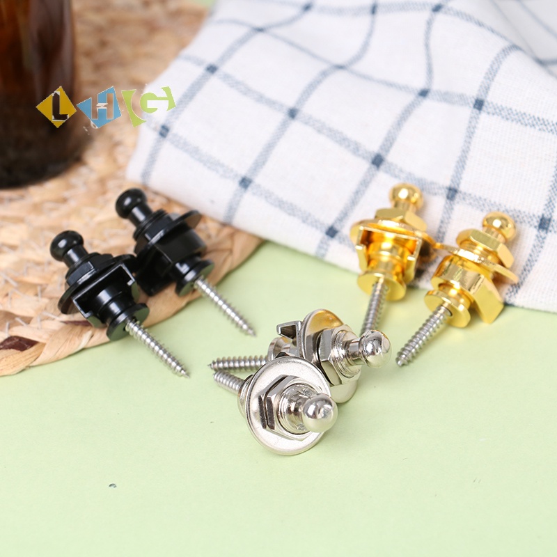[LHG] 2 Pcs Guitar Strap Lock Botton Schaller Straplocks Electric ...