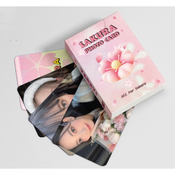 55pcs/box LE SSERAFIM Laser HOLOGRAPHIC UNFORGIVEN 1st Japan MINI Album ...