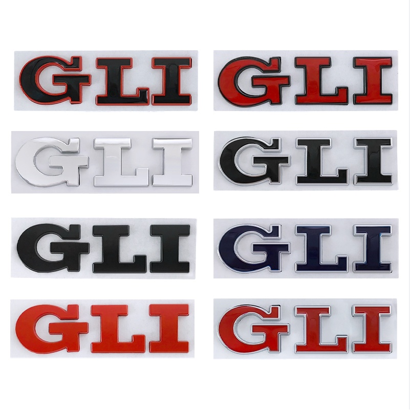 3D Metal GLI Logo Car Rear Trunk Letter Badge Decal Emblem Sticker ...