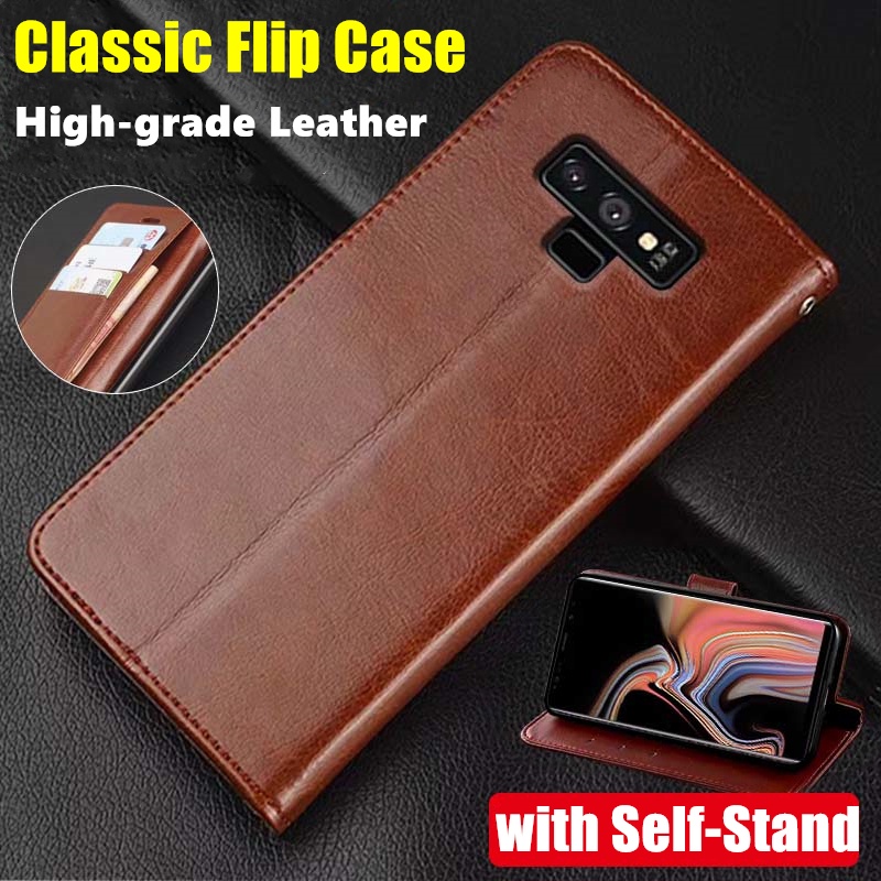 For Samsung Galaxy Note 9 6.4 inch SM-N960F Genuine Leather Case ...