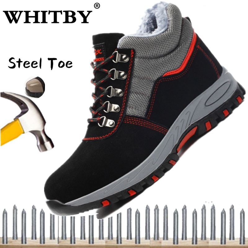 Steel Toe Safety Shoes Steel Toe Boots Proof Anti-smashing Anti ...