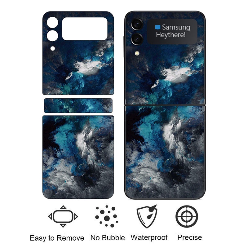 3M Colorful Sticker for Samsung Galaxy Z Flip 5 6 4 3 5G Back Screen ...