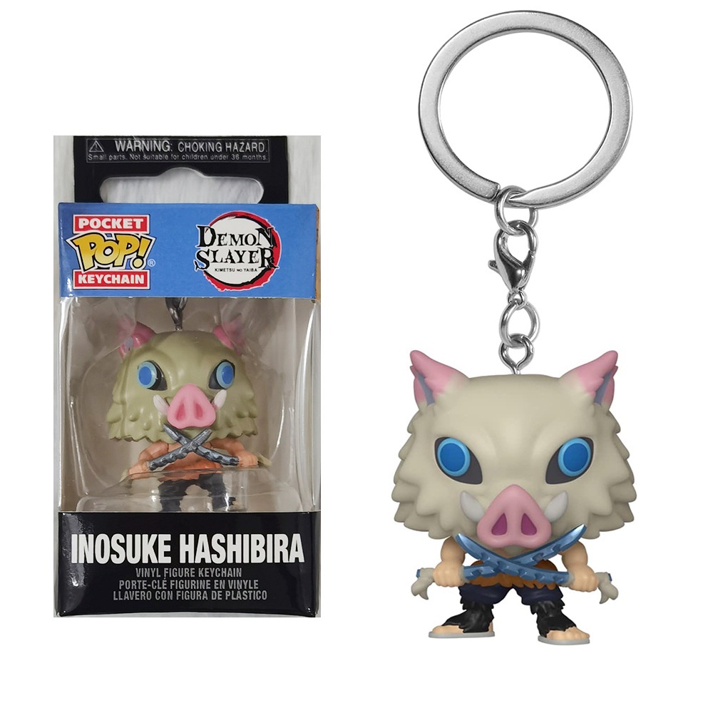 Funko Pop Keychain Demon Slayer Nezuko Zenitsu Tanjiro Inosuke Keyring ...