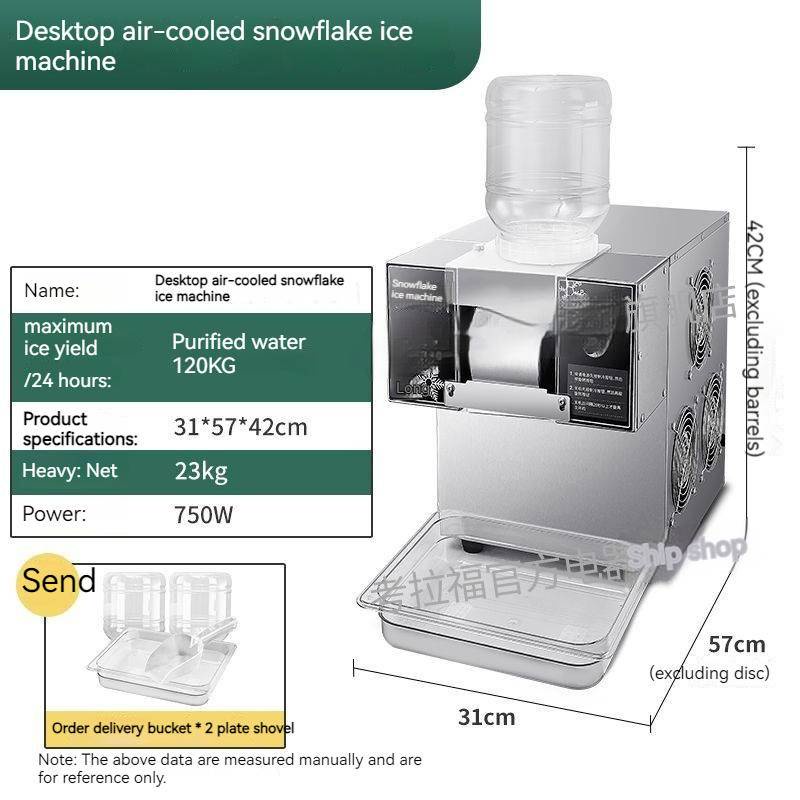 Bingsu Machine Snowflake Ice Machine Snow Continuous Cooled Milk Mango ...
