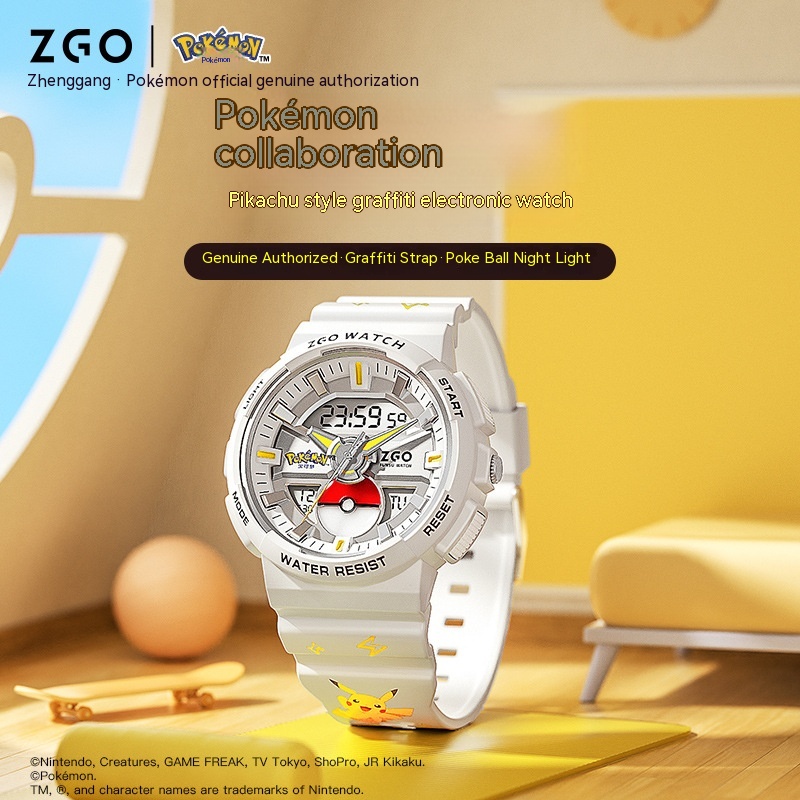Pokémon Watch Male Female Student Multifunctional Sports Watch ...