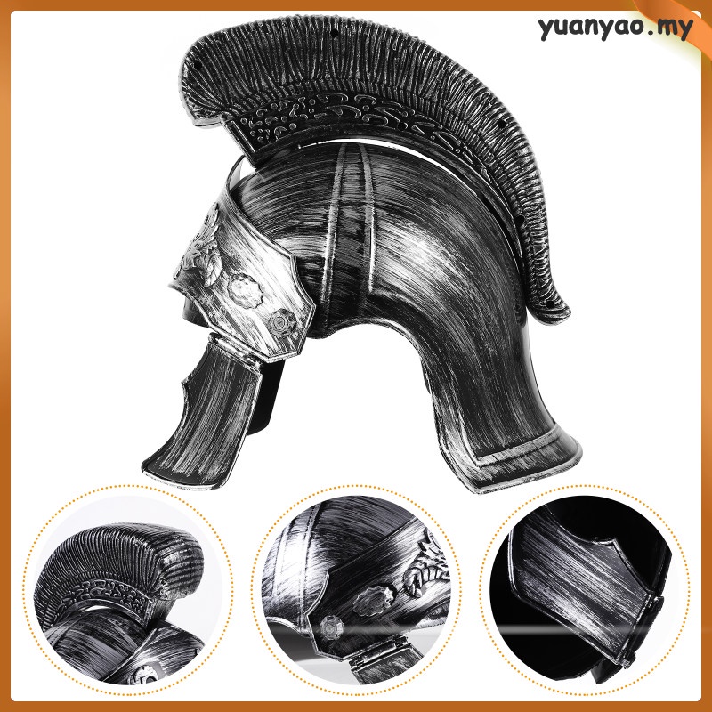 Helmet Roman Costume Medieval Knight Soldier Gladiator Cosplay Hat Men ...