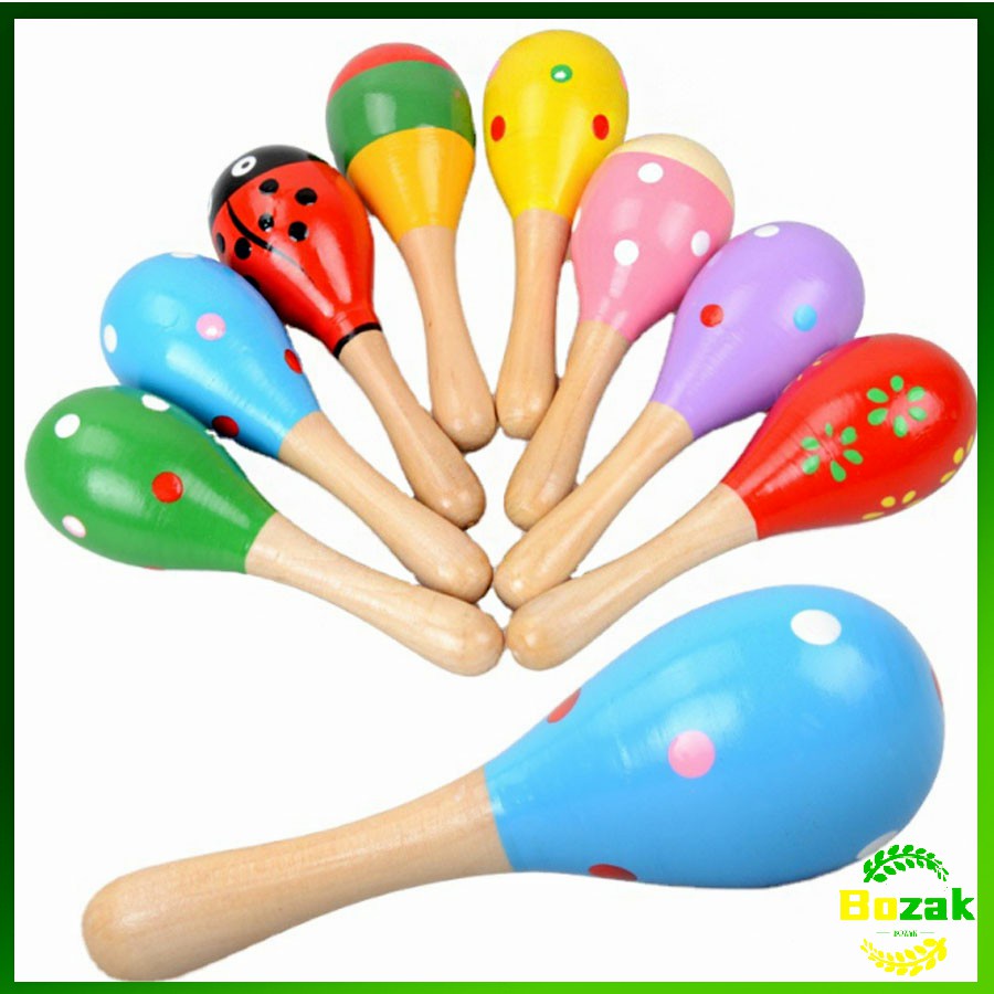 Bozak Maracas Wooden Musical Toy for Kids Toys for Children Color ...