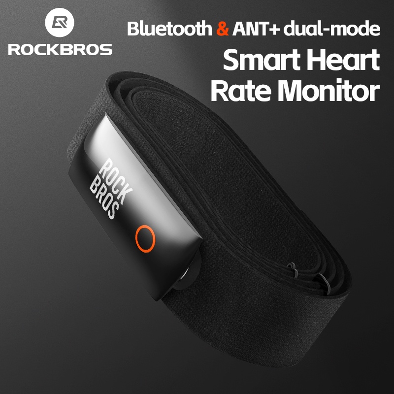 【PH Delivery】ROCKBROS Running Cycling Rechargeable Heart Rate Belt Dual ...