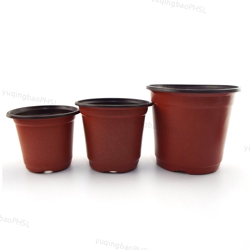 50pcs Plastic Pot Garden Planter Nursery Plant Grow Pots Cup for Flower ...