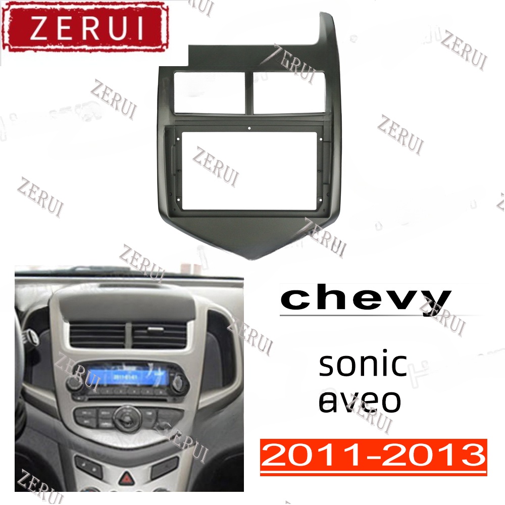 ZR For 9 inch radio frame Head Unit cover fascia player fascia 2din ...