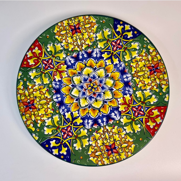 Ceramic Vintage Moroccan Tableware Dinner Salad Dessert Serving Plate ...