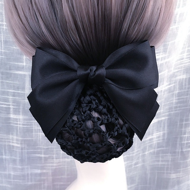 Hair Net clip ribbon for office work clip with net ribbon Hair Tie ... Hair Net clip ribbon for office work clip with net ribbon Hair Tie ...
