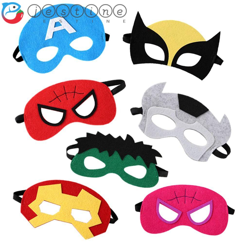 JESTINE Spiderman Felt Masks, Halloween Masks Felt, Cartoon Spider-Man ...
