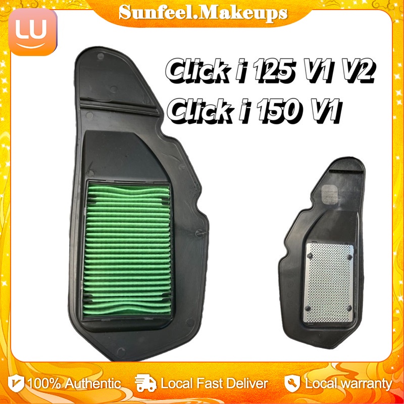 Air Filter Element Honda Click125i V1 V2 150i V2 Air Cleaner Element High Air Flow Motorcycle ...