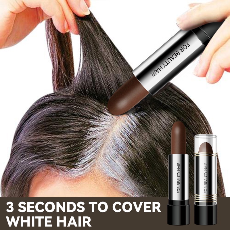 Black Brown Hair Dye Pen One-time Temporary Hair Dyeing Stick Cover ...