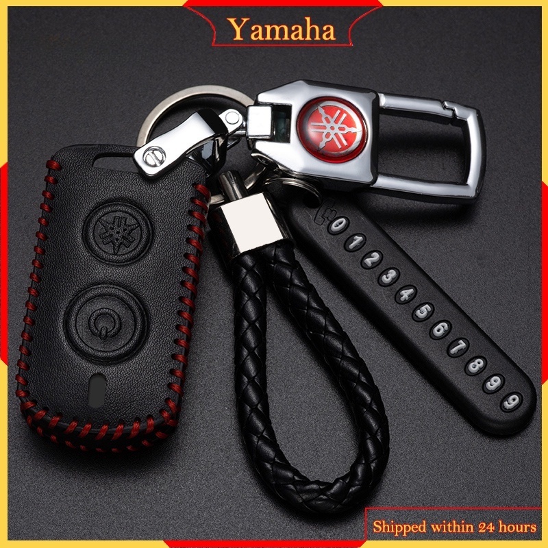 LT Shell Leather Remote Control Key Yamaha Nmax 2020 2021 Aerox S Xmax ...