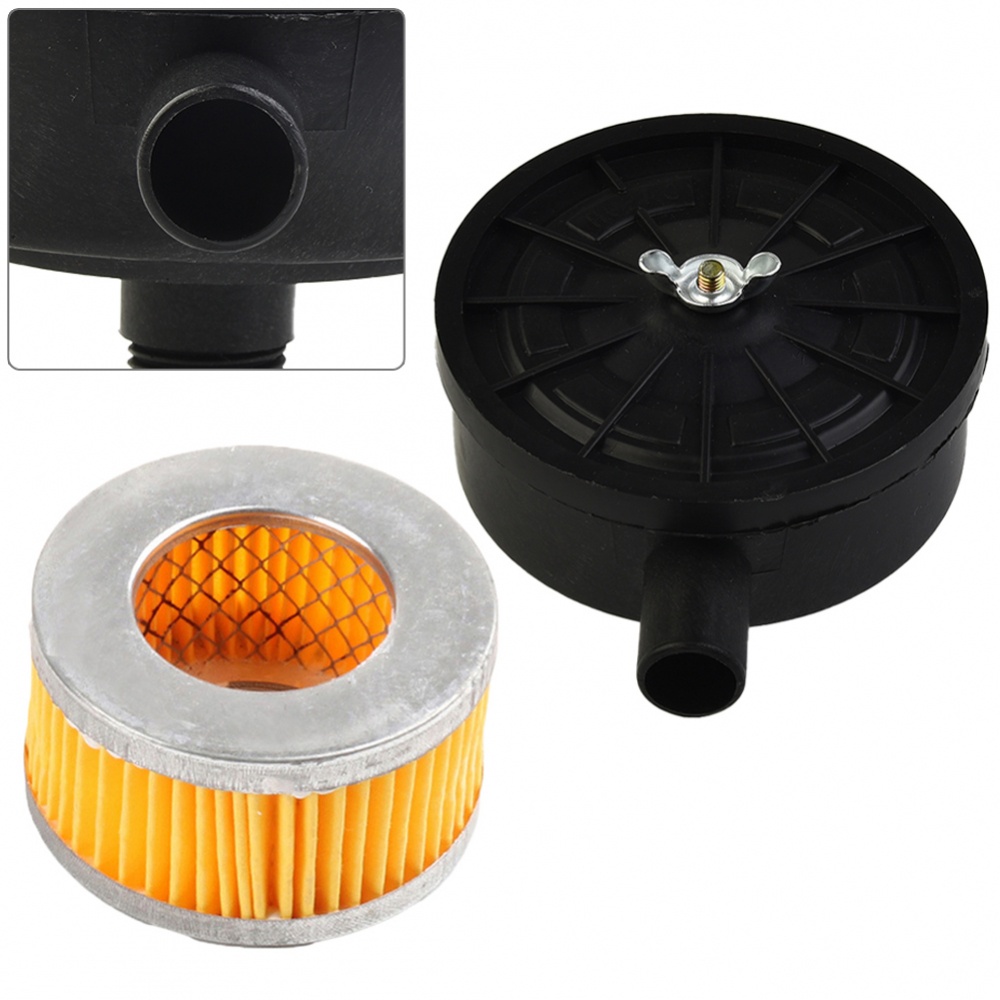 Muffler Set Paper 20mm Air Compressor Black Filter cartridge Plastic ...