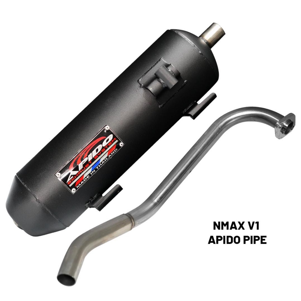 NMAX V1 APIDO PIPE MUFFLER FULL EXHAUST SYSTEM STAINLESS ELBOW FOR NMAX ...