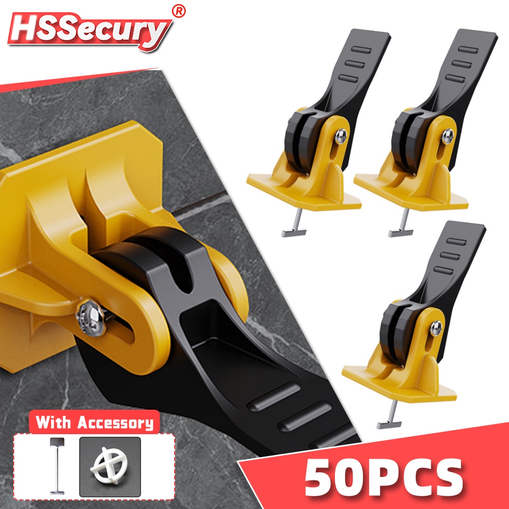 50pcs Tile Leveler Adjuster Construction Tool 1.5mm Plastic Spacers ...
