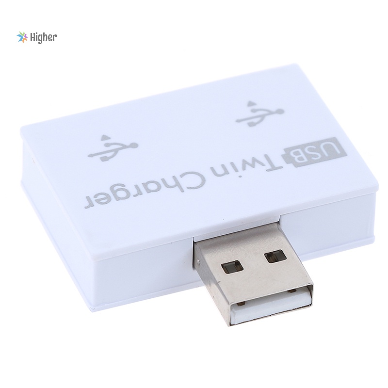 Higher＞ 1-to-2 port usb 2.0 male usb dual splitter hub cord adapter ...