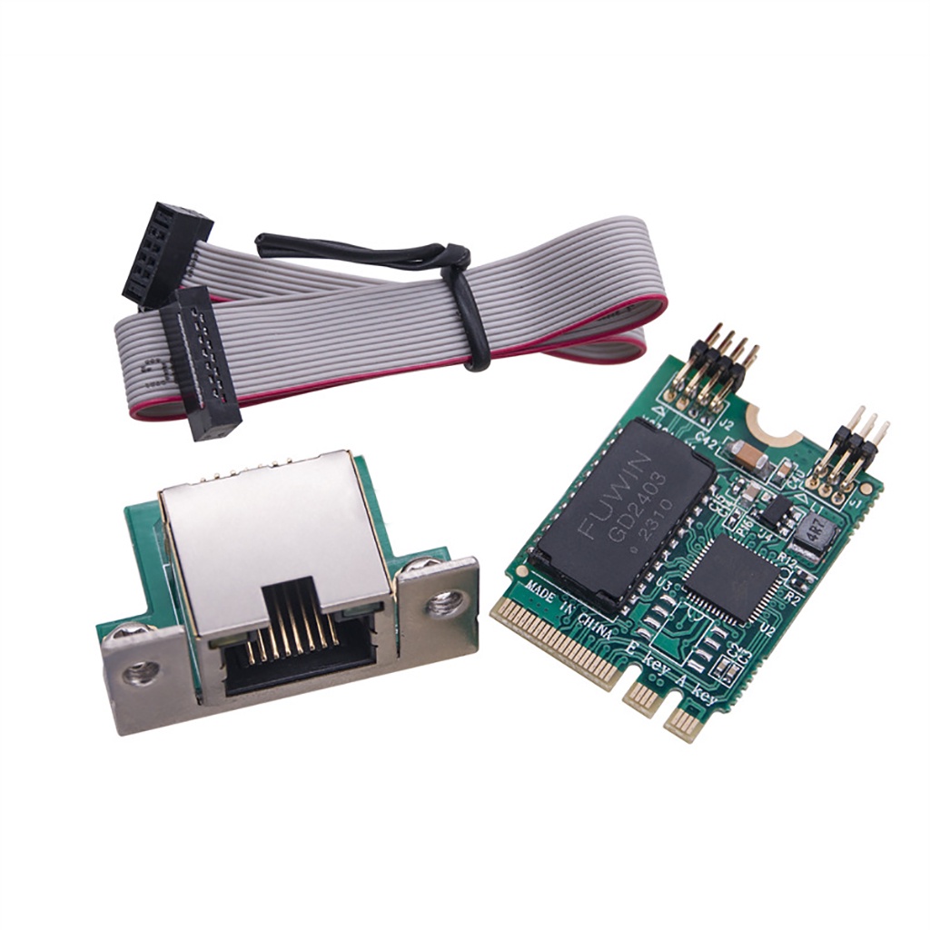 Mini PCIe / M.2 A+E KEY 10/100/1000M/2.5G Gigabit Ethernet Card R45 ...