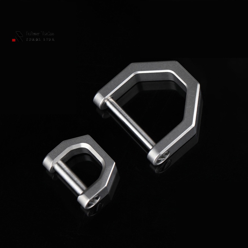 Idealist D Shape Multi-purpose Mini Lock Titanium Buckles Keyring Car ...
