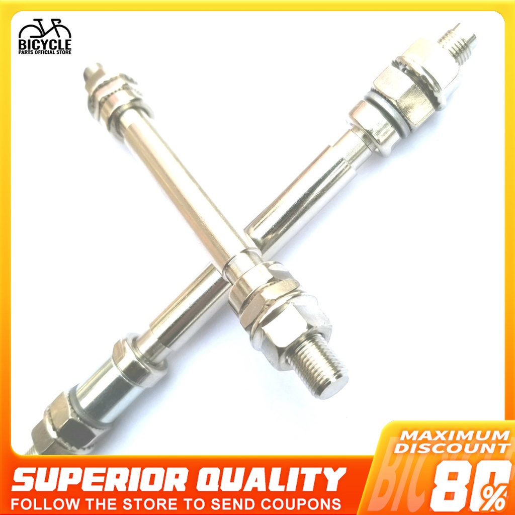 Moutain Bike Solid Axle Stainless Front Axle 140mm Rear Axle 180mm ...