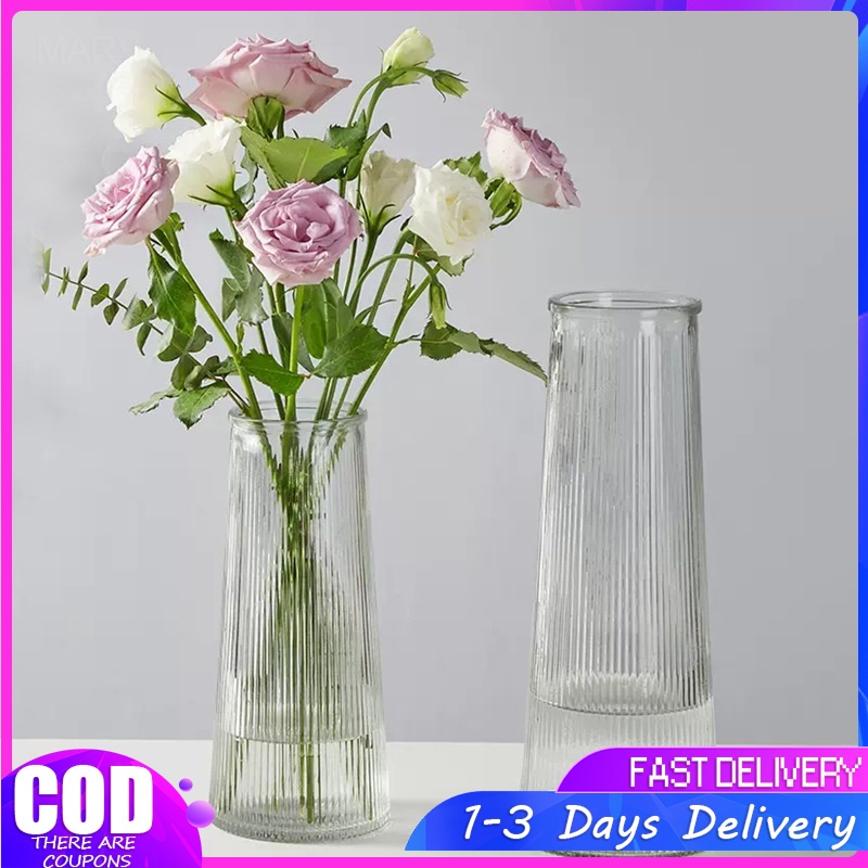 Glass vase hydroponic na bulaklak berde halaman flower arrangement ...