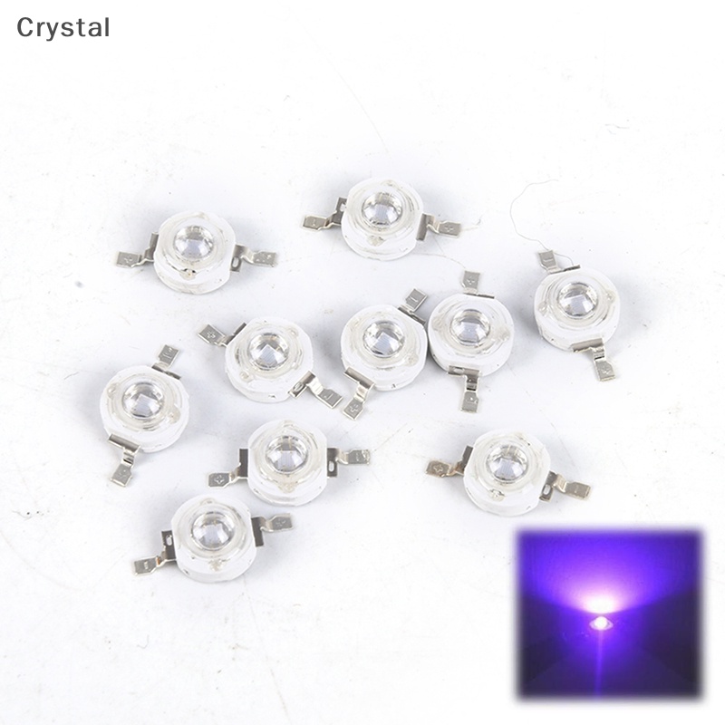 Crystal- 10PCS 3W LED Light Bulbs Lamp UV Light Chips 395nm LED ...