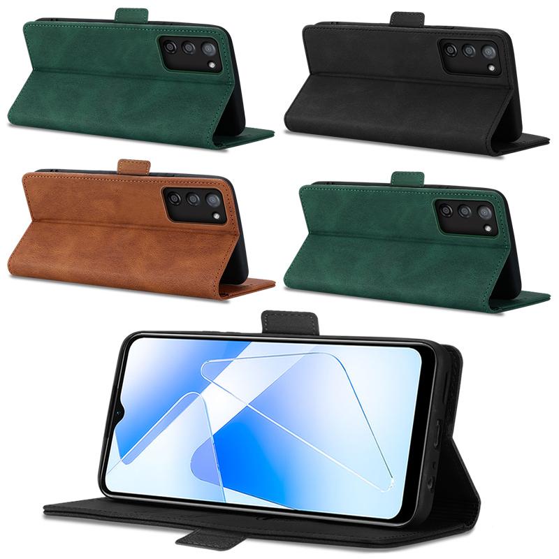 For OPPO A55 5G Case Foldable Leather Leather Case Cover | Shopee ...