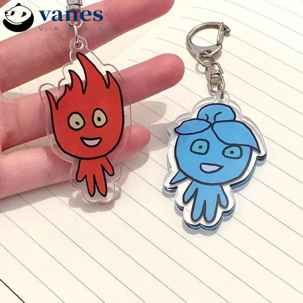 VANES Forest Fireman Keychain, Game Periphery Acrylic Fireboy ...